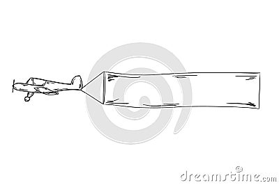Plane And Blank Flag Stock Vector - Image: 39658041