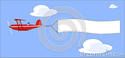 Plane Pulling Banner Vector Stock Photo - Image: 8550070