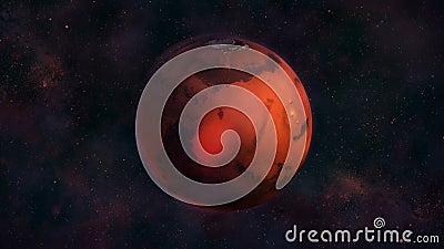 Planet Mars From Space With A View Of Isidis Regio Royalty-Free Stock ...