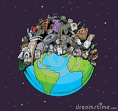 Planeta Contaminado Foto de archivo - Imagen: 31885280