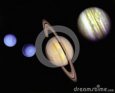 Planets In Outer Space. Stock Photo - Image: 2037630