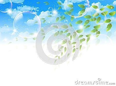 Plant Leaf Background Cartoon Vector | CartoonDealer.com #39027641