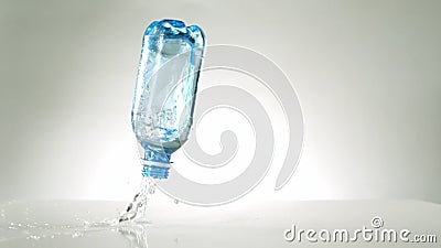 Bottle Falling In Super Slow Motion While Filled With Water Stock Video ...