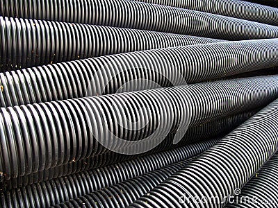 Plastic Drainage Pipes Stock Photos - Image: 14696873