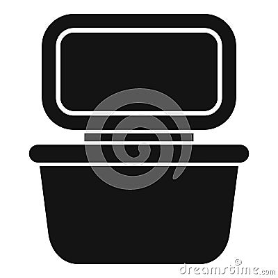 Plastic Lunchbox Food Container Keeping Food Fresh Icon Stock Image ...