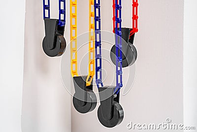 Plastic Manual Height Adjusters For Wall Backdrop Support System With ...