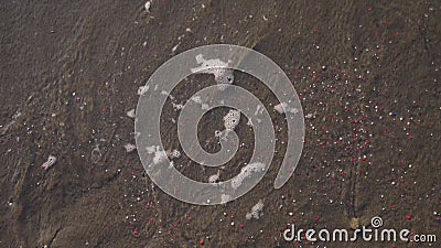 Problem of Ocean Pollution Microplastics Close Up Top View Stock Video ...