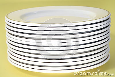 Plate Stack Stock Image - Image: 1637321