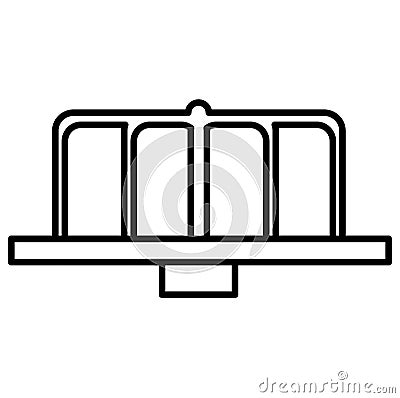 Playground Roundabout Design Vector Illustration | CartoonDealer.com ...