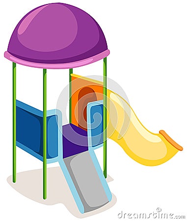 Playground Slide Cartoon Vector | CartoonDealer.com #14528335