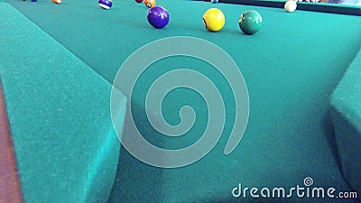 Playing Billiards - Pool Balls Slow Motion Stock Footage - Video of ...