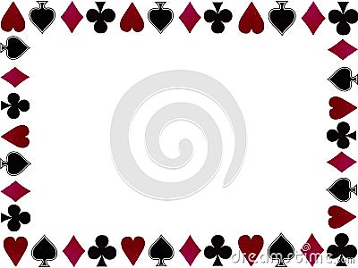 Playing Cards Symbols Frame Stock Photography - Image: 6228762