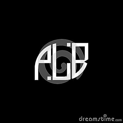PLB Letter Logo Design On Black Background.PLB Creative Initials Letter ...