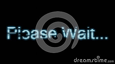 PLEASE WAIT.. stock video. Video of button, flash, abstract - 209967965