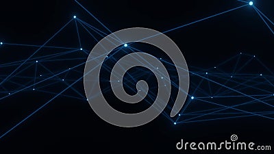 Plexus Abstraction Digital Network Technology. Moving Background Loop. VJ Loops Stock Video ...