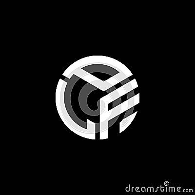 PLF Letter Logo Design On Black Background. PLF Creative Initials ...