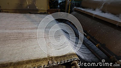 Pliester Manufacturing Process. Polyester Conveyor Production Line ...