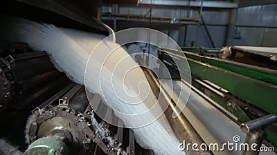 Pliester Manufacturing Process. Polyester Conveyor Production Line ...