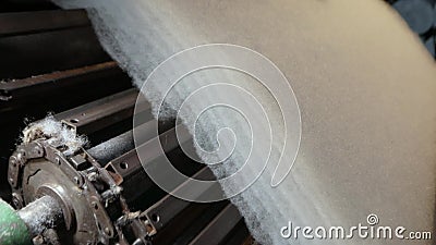 Pliester Manufacturing Process. Polyester Conveyor Production Line ...