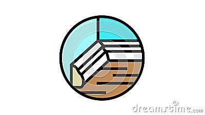 Plinth Accessory Color Icon Animation Stock Video - Video of plinth ...