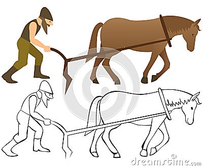 Ploughing Cartoons, Ploughing Pictures, Illustrations And Vector Stock ...