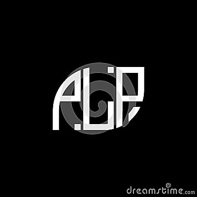 PLP Letter Logo Design On Black Background.PLP Creative Initials Letter ...
