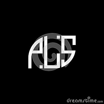 PLS Letter Logo Design On Black Background.PLS Creative Initials Letter ...
