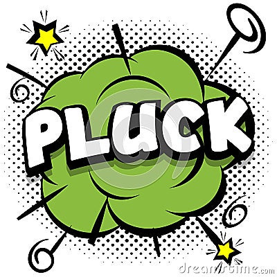 Pluck Comic Bright Template With Speech Bubbles On Colorful Frames ...