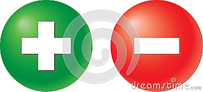 Plus And Minus Cartoon Vector | CartoonDealer.com #42079033