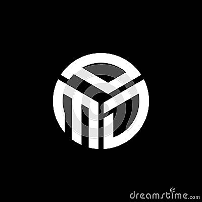 PMD Letter Logo Design On Black Background. PMD Creative Initials ...