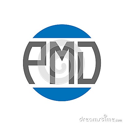PMD Letter Logo Design On White Background. PMD Creative Initials ...