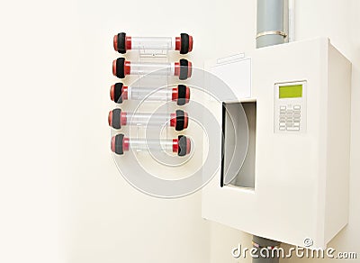 A Pneumatic Tube Transfer System Station Stock Photo - Image: 47677177