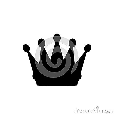 5 Point Crown Silhouette Icon Cartoon Vector | CartoonDealer.com #299621823