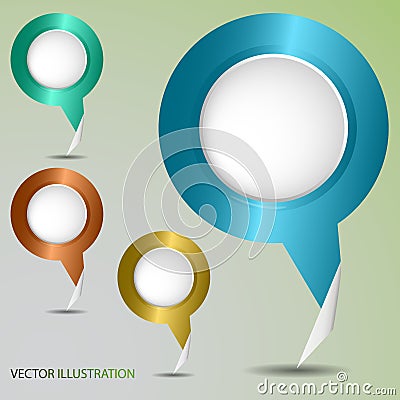 Pointer Labels Cartoon Vector | CartoonDealer.com #24042523