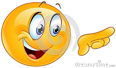 Pointing Right Emoticon Vector Illustration | CartoonDealer.com #117547628