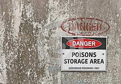 Poisons Storage Area Warning Sign Royalty-Free Stock Photo ...