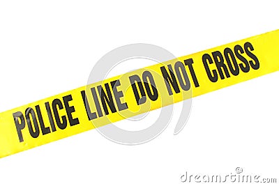 Police Line Crime Tape Stock Image - Image: 424341
