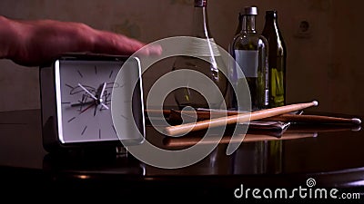 On a Polished Brown Wooden Table, with a Reflection, There are Square ...