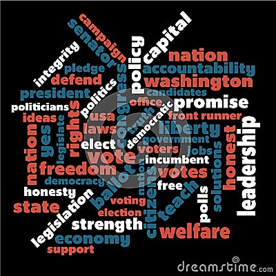 Political Word Graphic Royalty Free Stock Images - Image: 23837429