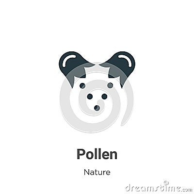 Pollen Vector Icon On White Background. Flat Vector Pollen Icon Symbol ...