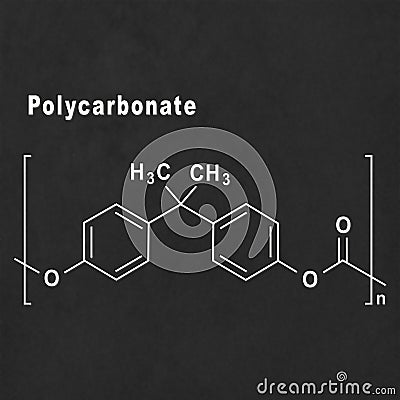 Polycarbonate PC, Structural Chemical Formula Royalty-Free Stock Image ...