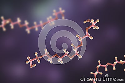 Polyethylene Glycol, Hexaethylene Glycol Molecule, 3D Illustration ...