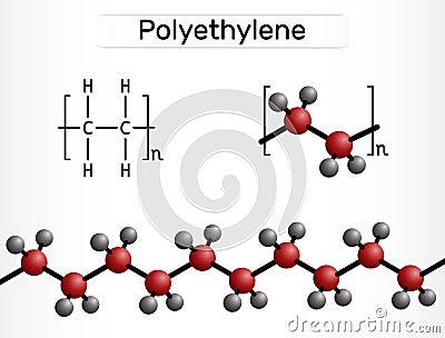Polyethylene, Polythene, PE, Polyethene, Poly(methylene) Molecule ...