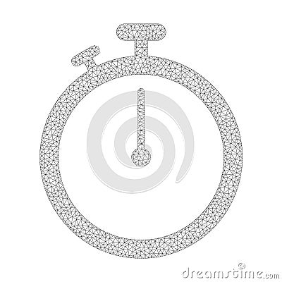 Mesh Vector Stopwatch Icon | CartoonDealer.com #134959984