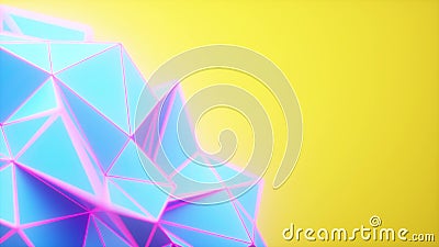 Polygons Waves Perfect Seamless Loop of Slowmotion Polygon Waves Stock ...