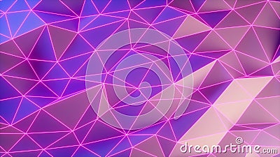 Polygons Waves Perfect Seamless Loop of Slowmotion Polygon Waves Stock ...