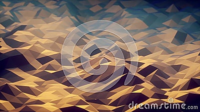 Polygons Waves Perfect Seamless Loop of Slowmotion Polygon Waves Stock ...