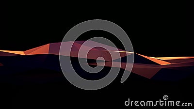 Polygons Waves Perfect Seamless Loop of Slowmotion Polygon Waves Stock ...