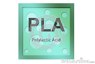 Polylactic Acid (PLA) Polymer On Blue Background Royalty-Free Stock ...
