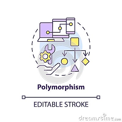 Polymorphism Concept Icon Vector Illustration | CartoonDealer.com ...